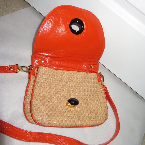 Rada | Bags | Rada Leather Woven Straw Top Handle Shoulder Bag | Poshmark